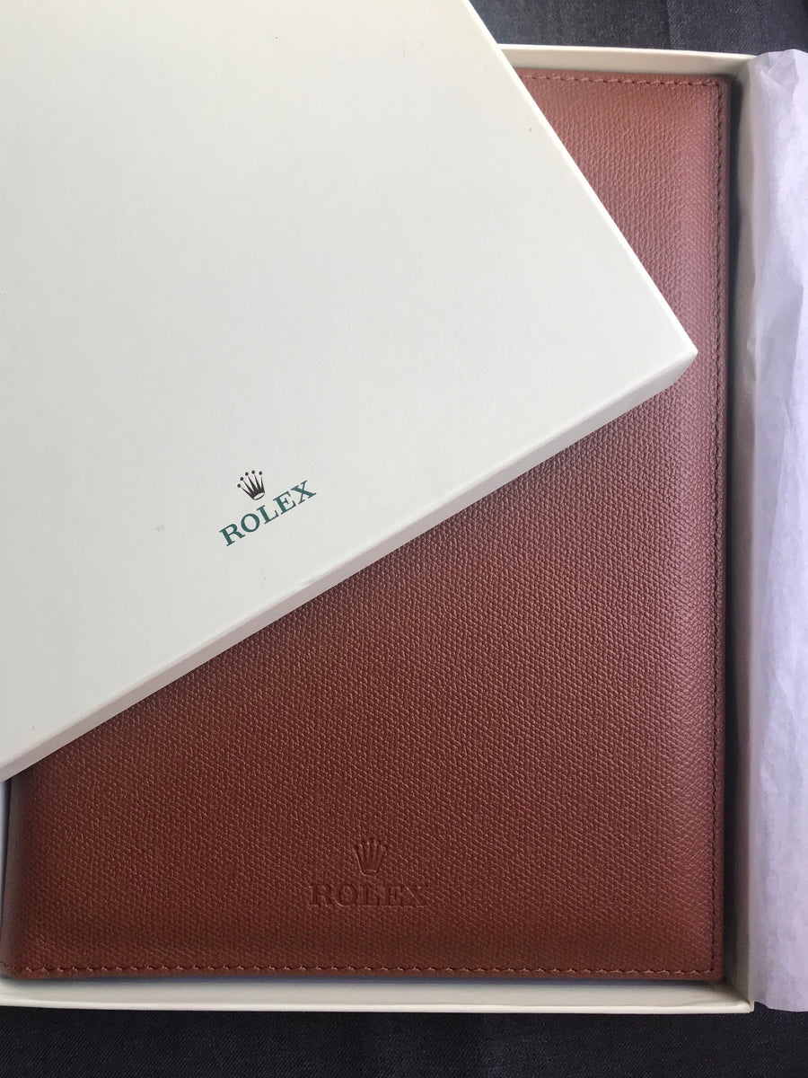 Rolex Leather Pad with Notepad & Pen – The Rare Room